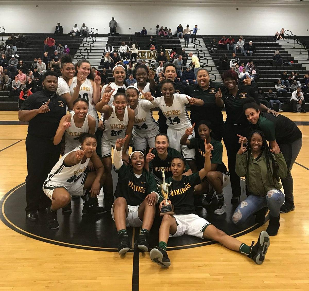 Woodbridge Osbourn Park Girls Basketball Claim District Tournament