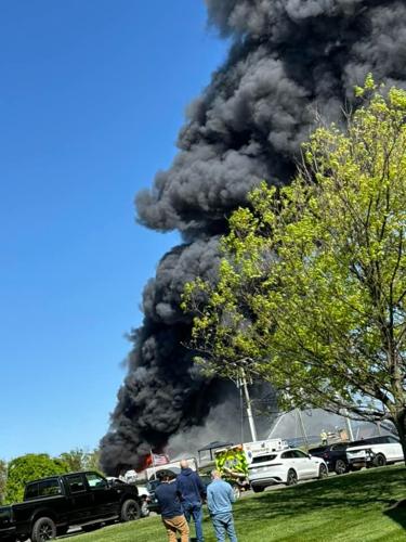 Two-alarm fire rages through Sterling warehouse | Headlines ...
