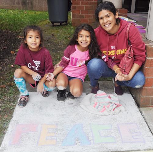PHOTOS: Waples Mill students host Chalk4Peace initiative | Photo ...