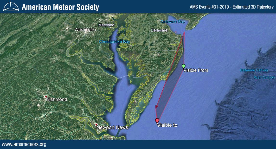 Bright fireball streaks across East Coast skies | Headlines ...