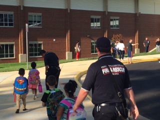 Prince William Fire and Rescue department greets students on first day ...