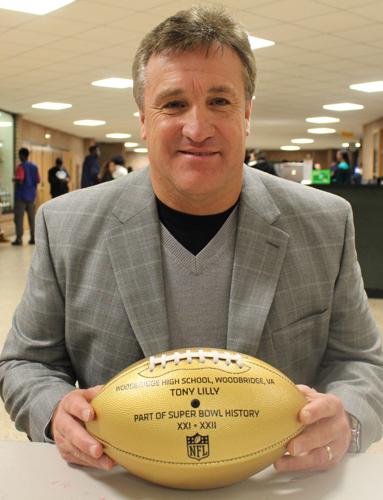Woodbridge receives Super Bowl Golden football in honor of Tony Lilly ...