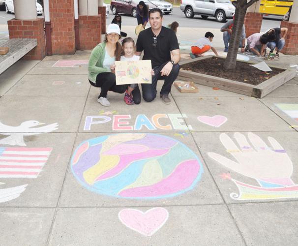 PHOTOS: Waples Mill students host Chalk4Peace initiative | Photo ...