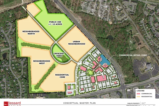 Large development planned at corner of Minnieville Road and Prince ...