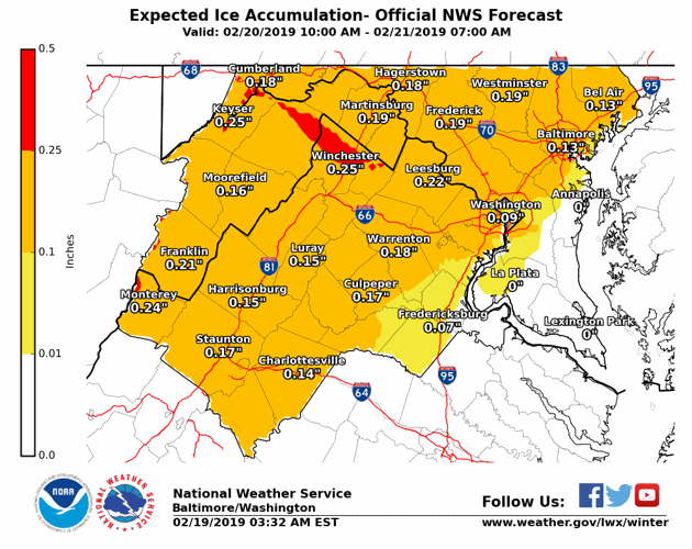 Snow, ice to make travel hazardous in Northern Virginia | Weather ...