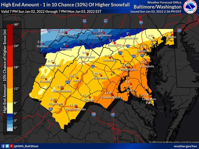 Winter storm warning expanded for most of Northern Virginia | Headlines ...