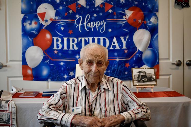IN PHOTOS: World War II veteran Dennis Dunlap celebrates 104th birthday ...
