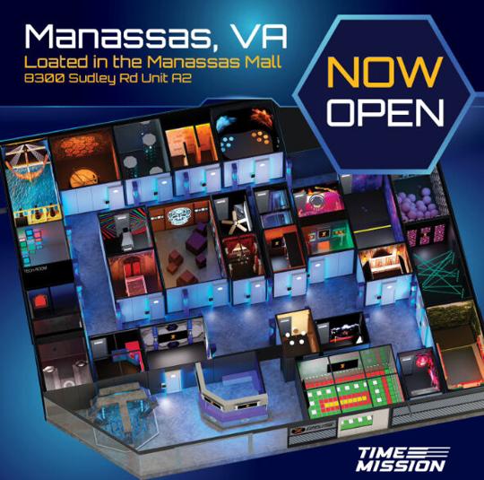 Time Mission social gaming opens at Manassas Mall | Headlines ...