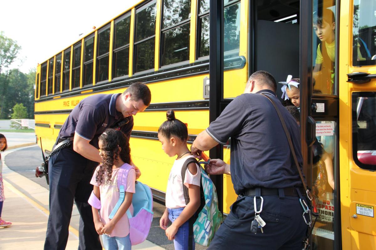Firefighters welcome students at Kyle Wilson Elementary | Prince ...