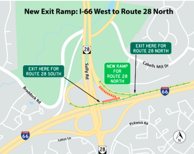 UPDATED: Changes coming Saturday to ramps at I-66 and Route 28 ...