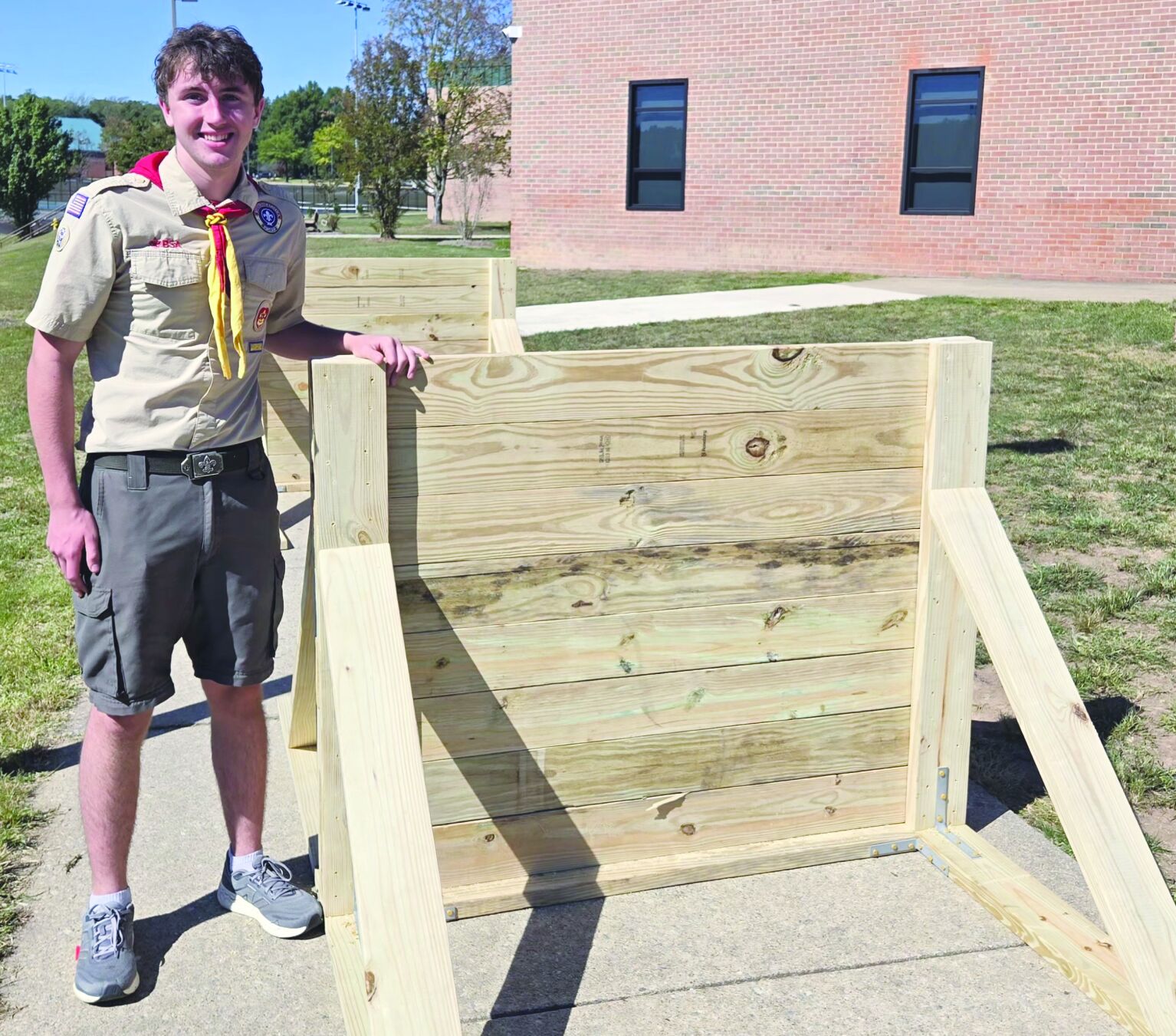 Scout builds training walls for Woodbridge JROTC | Education ...