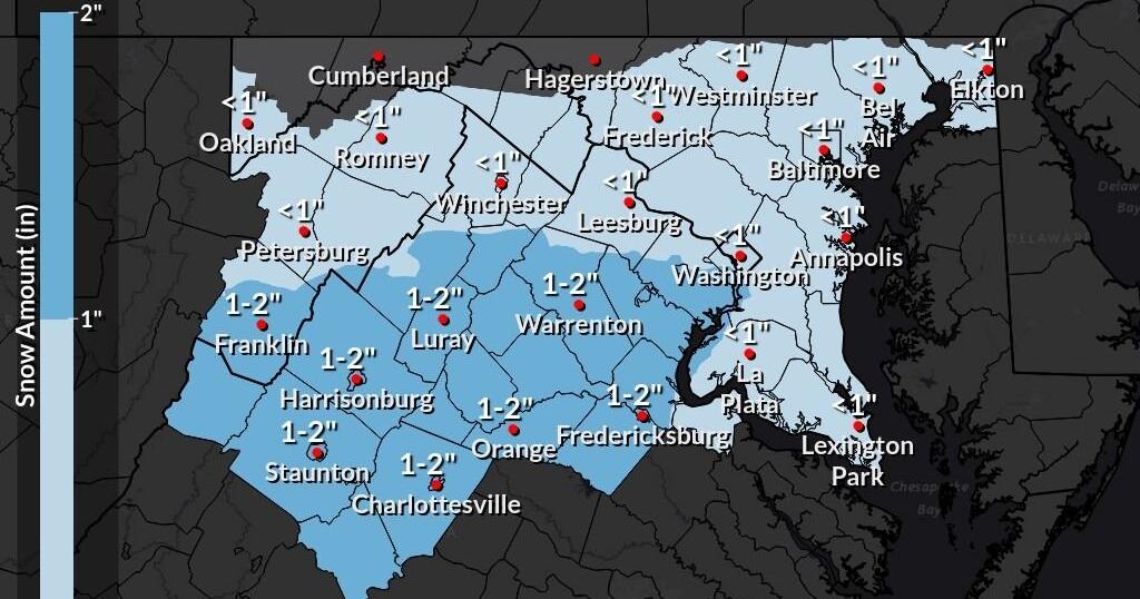 Morning snow possible for MLK Day; bigger winter storm arrives late ...