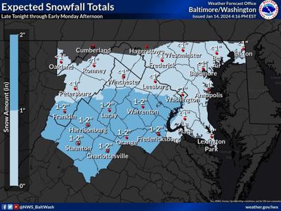 Morning snow possible for MLK Day; bigger winter storm arrives late ...