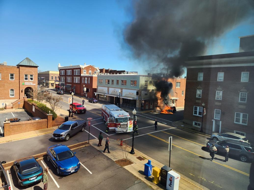 No injuries reported after car fire in downtown Culpeper | InsideNoVa ...