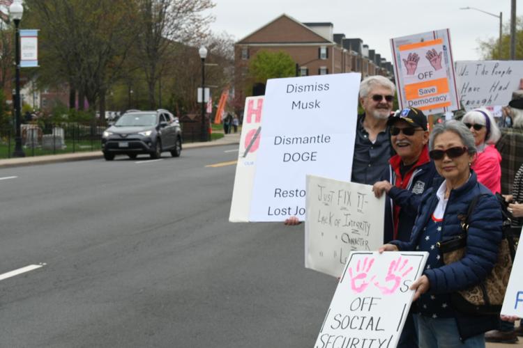 IN PHOTOS: Manassas 'Hands Off' Protest | | insidenova.com