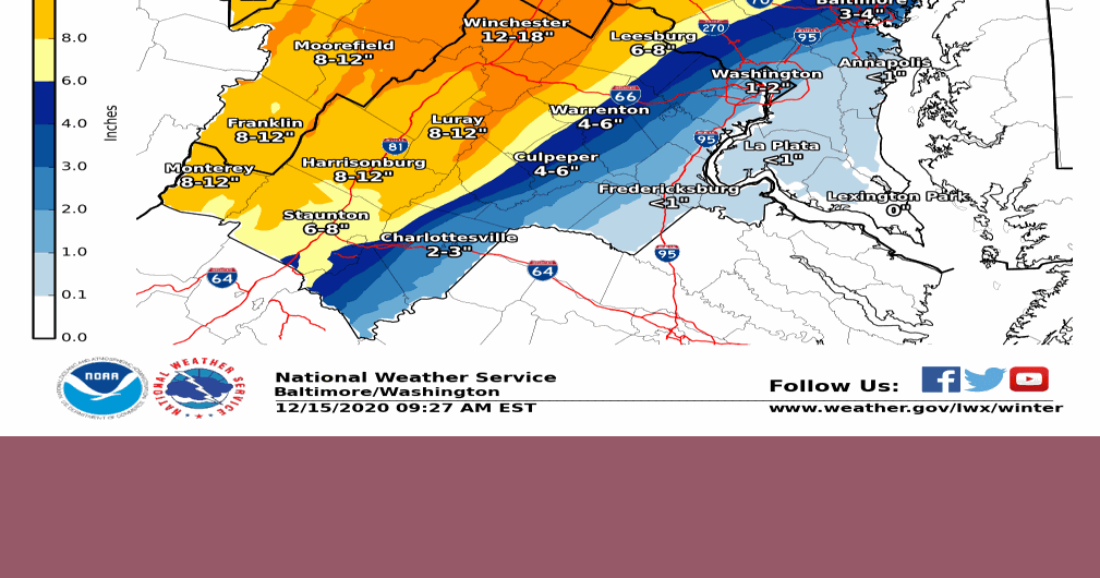 Snow is on the way for Northern Virginia, but just how much and where ...
