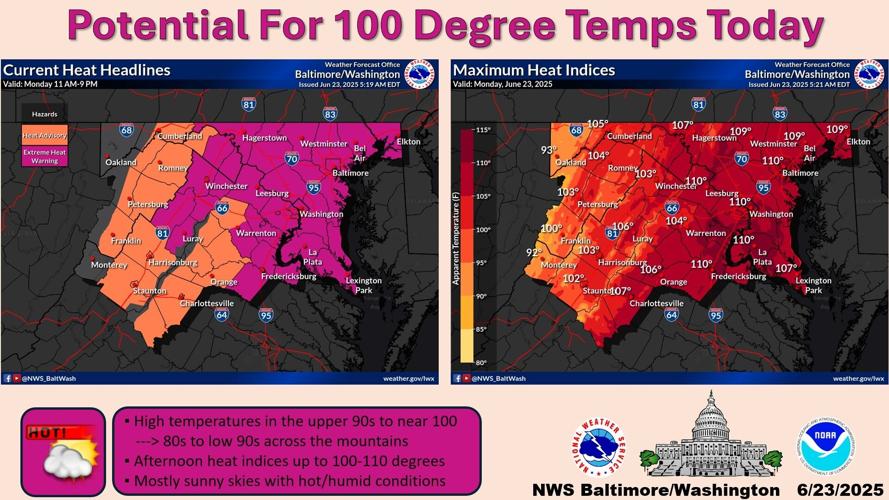 Extreme heat warning in effect for Northern Virginia | Headlines ...