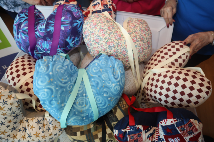 Woodbridge Woman’s Club pillow-making project brings comfort to Sentara cancer survivors ...