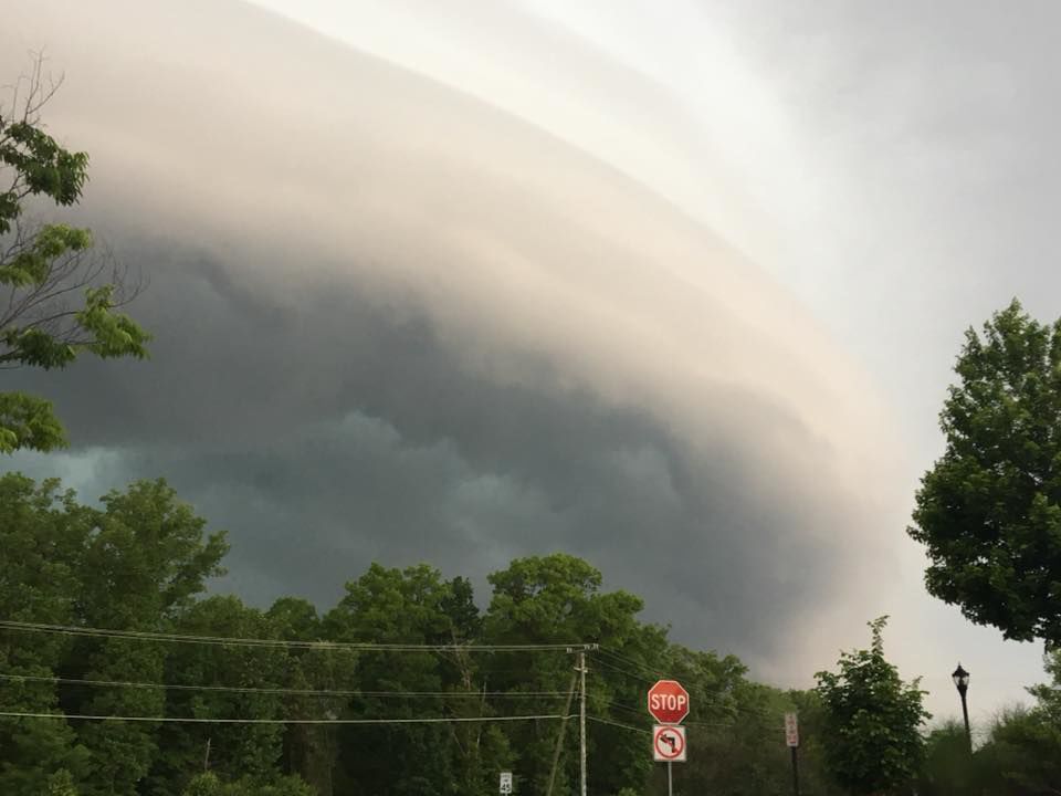 Incredible storm clouds, post-storm skyline in Northern Virginia ...