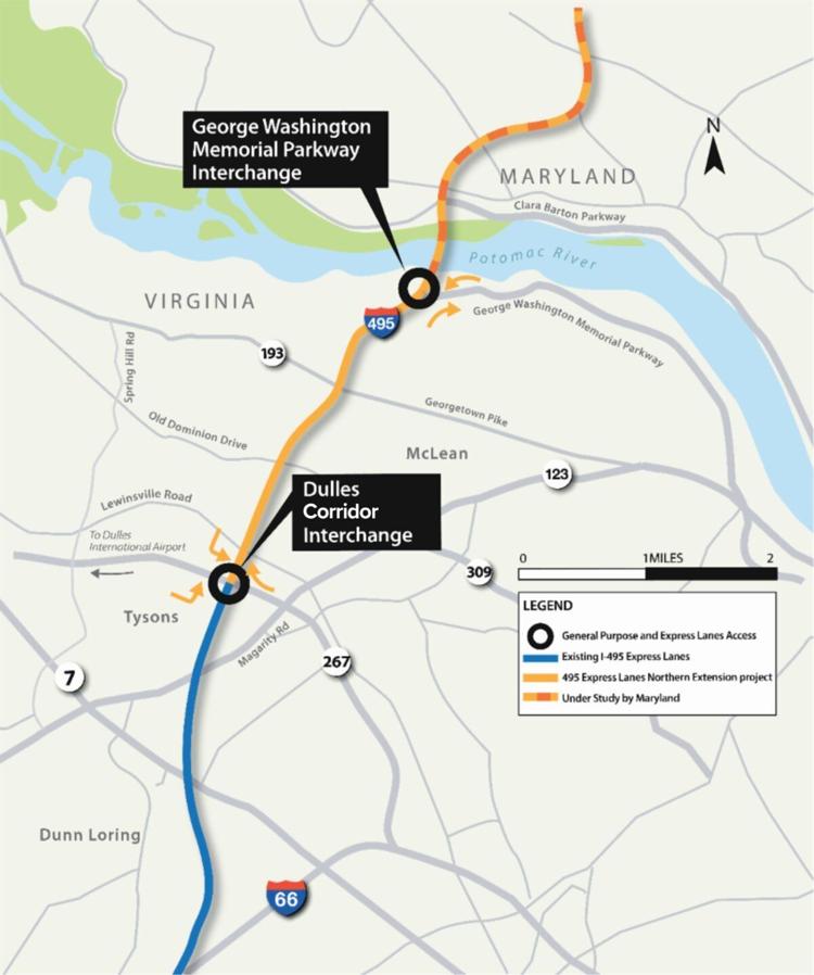 Virginia's I-495 Express Lanes extension to open Saturday | news ...