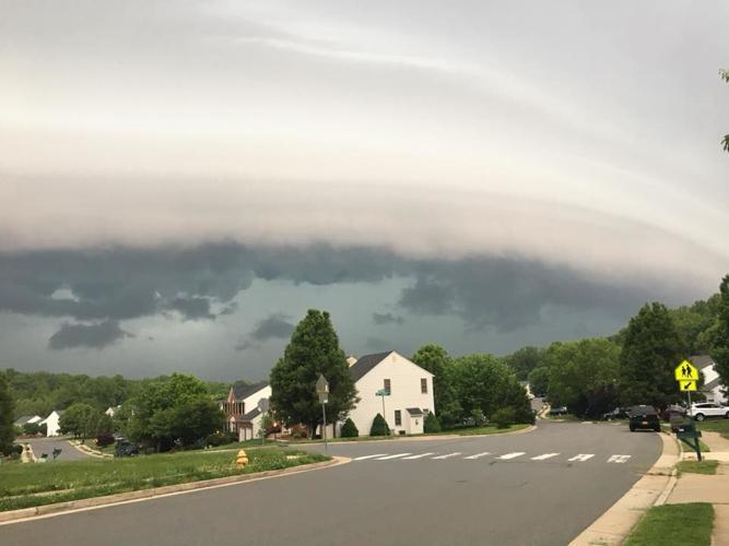 Incredible storm clouds, post-storm skyline in Northern Virginia ...