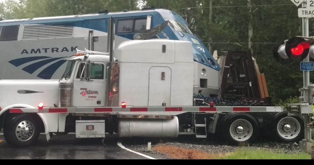 Amtrak train hits tractor trailer in North Stafford | news/stafford ...