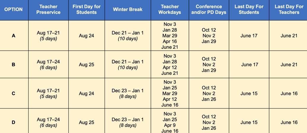 Prince William schools weigh calendar options for 2026-27 school year ...