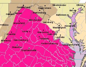 Red flag warning issued for high fire risk across Northern Virginia ...