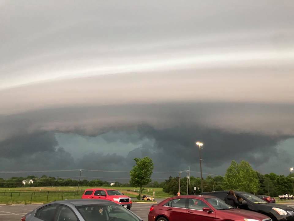 Incredible storm clouds, post-storm skyline in Northern Virginia ...