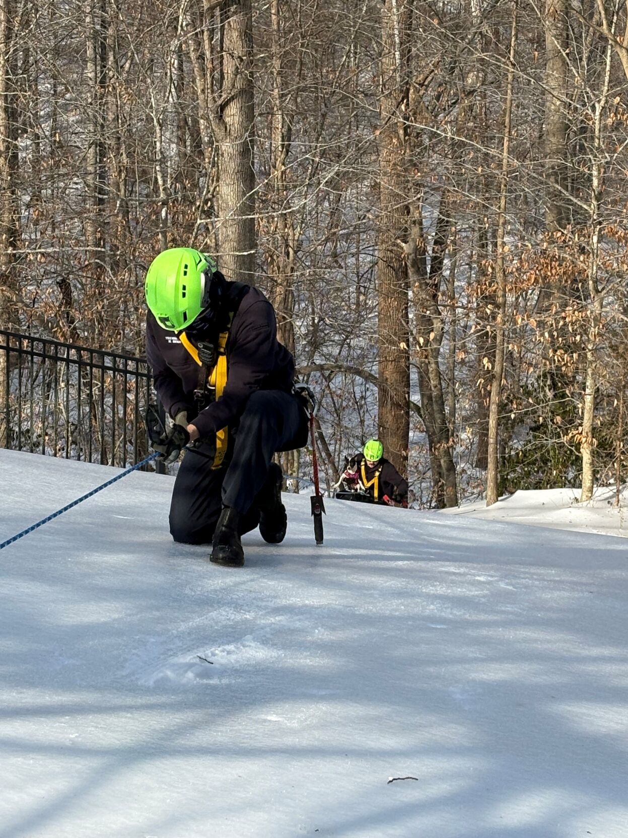 Rope rescue saves man, dog from icy hill in Dumfries | Headlines ...