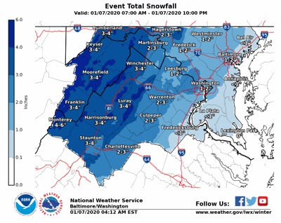 Winter weather advisory expanded across most of Northern Virginia ...