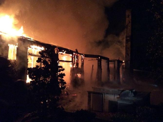 PHOTOS: Fire destroys home under construction in McLean | Headlines ...
