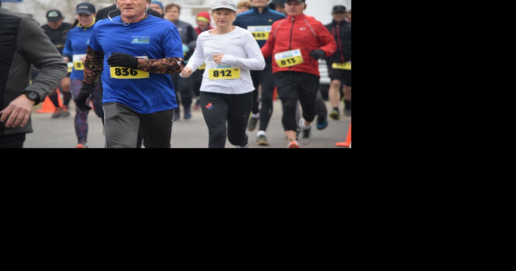 Runners brave spring snow, rain at Merrickville Heritage Classic