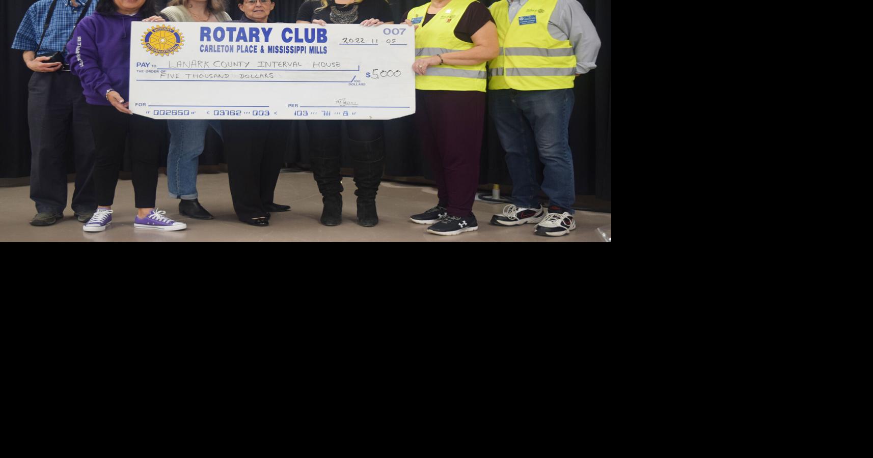 Rotary club fulfils $25K Interval House pledge