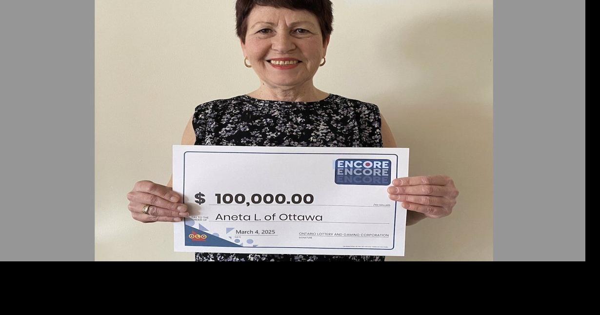 Ottawa woman wins big Lotto 6-49 Encore prize