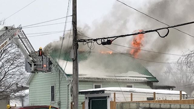 Smiths Falls firefighters on scene of fire near Beckwith Street North