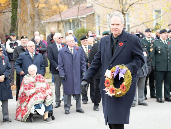 The community gathered in Perth Remembrance Day service