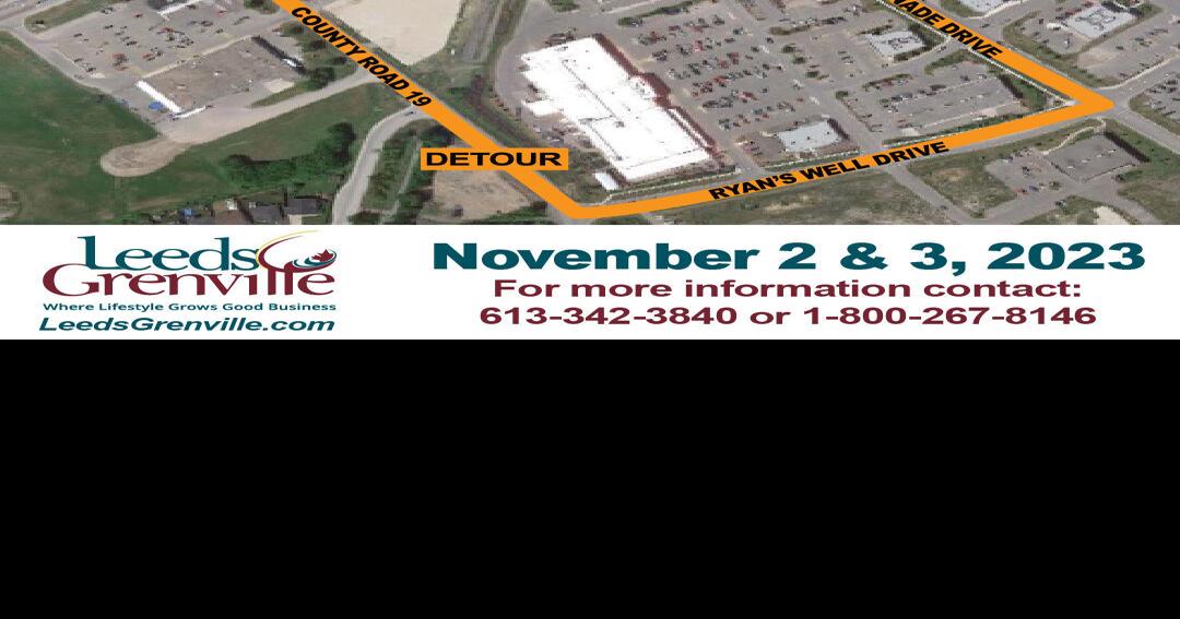 Section of County Road 43 in Kemptville to be closed Nov. 2 and 3