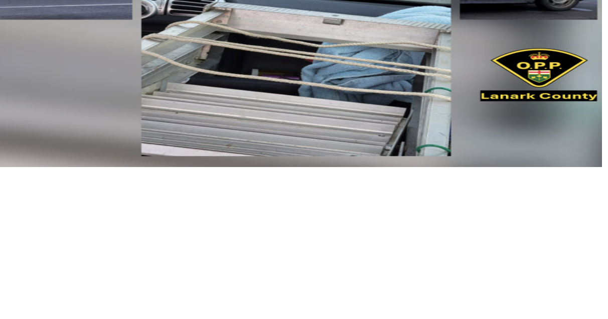 Carleton Place OPP charge driver with insecure load