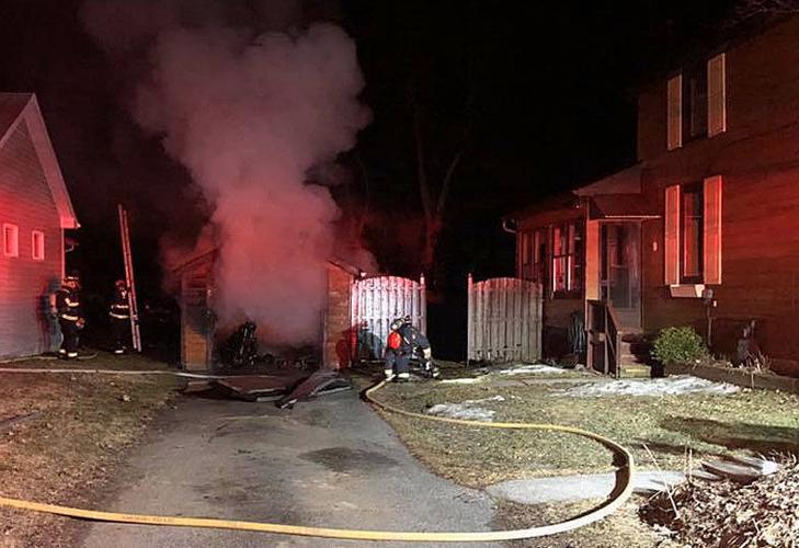 Fire destroys detached residential garage in Almonte