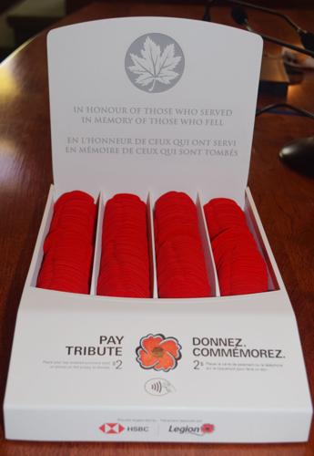 Tap-enabled poppy donation boxes introduced in Carleton Place