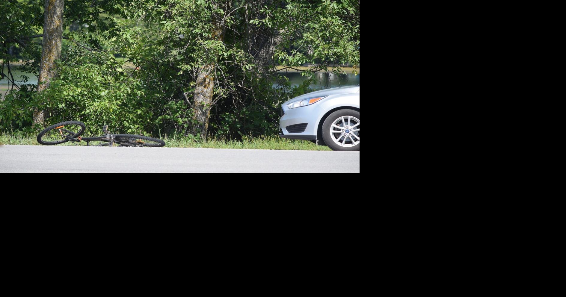 Bicycle and car collide just outside Smiths Falls