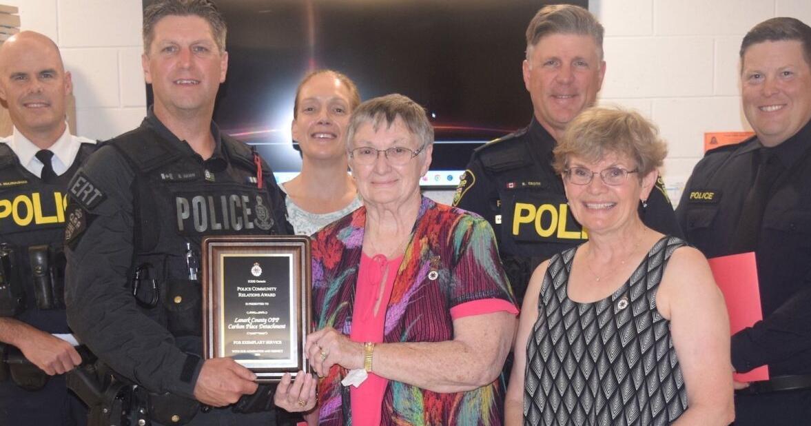 IODE Ontario honours OPP officers for Carleton Place project
