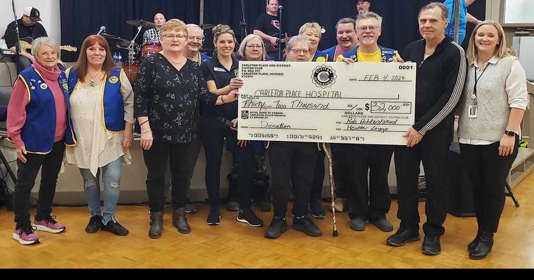 Civitan donates $32,000 to Carleton Place hospital