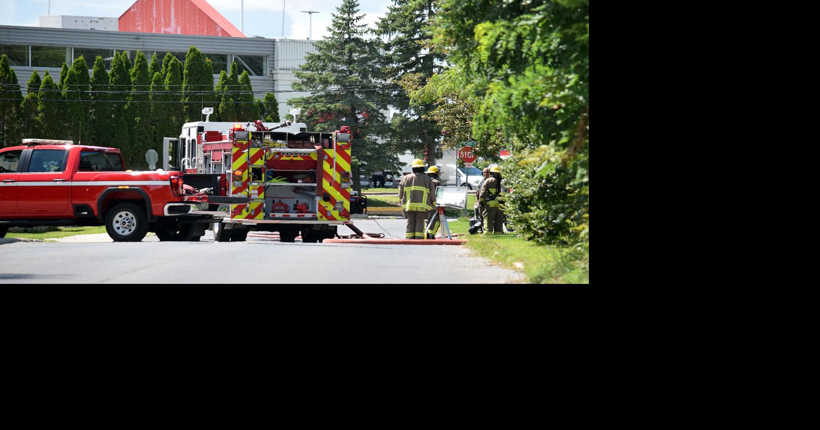 Smiths Falls Fire Department attending structure fire on Merrick Street