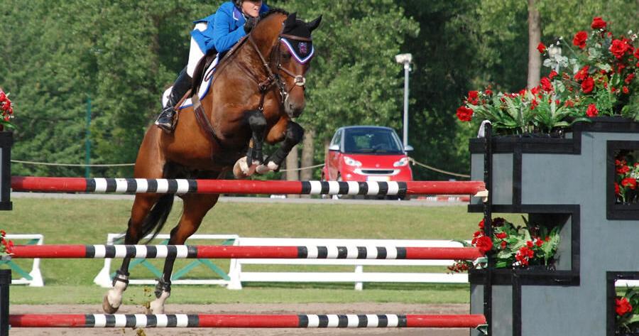 Natalie Bova rides wild child horse into top results