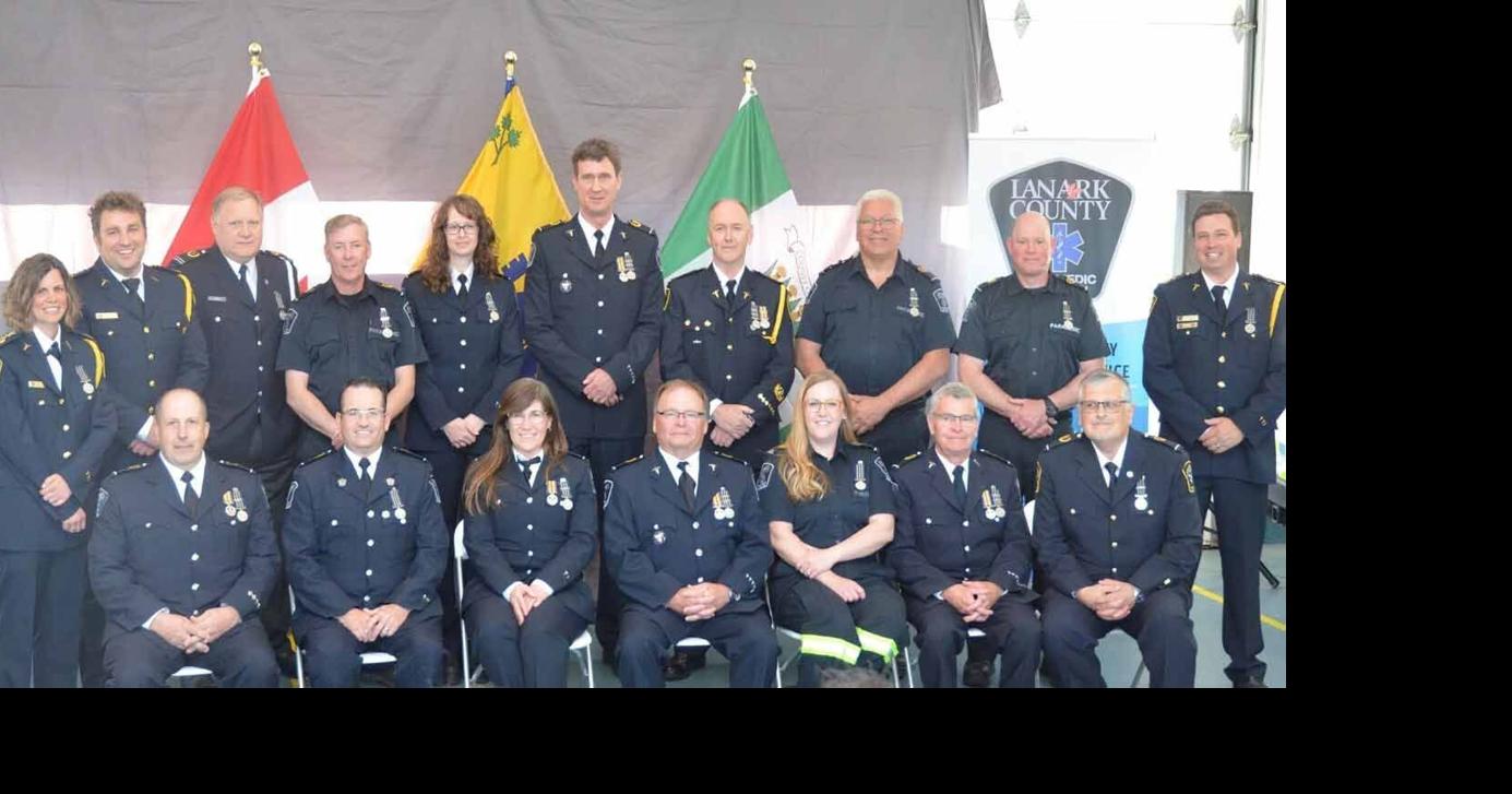 Lanark County paramedics honoured for long service, good conduct