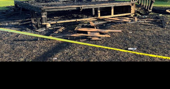 Almonte beach changing hut fire not deemed suspicious