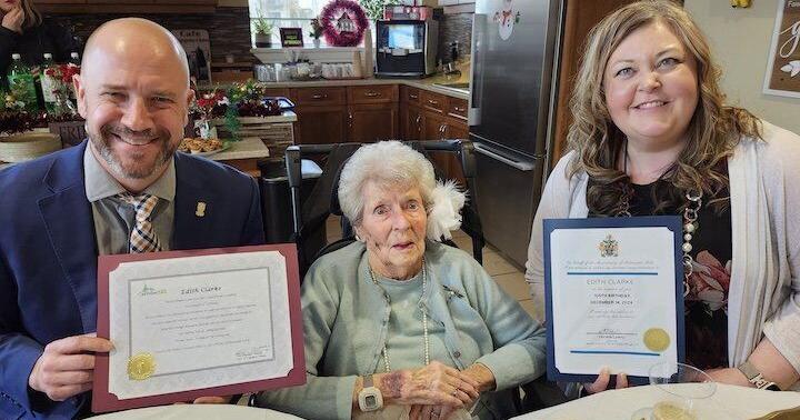 Edith Clarke: Carleton Place woman celebrates 105th birthday