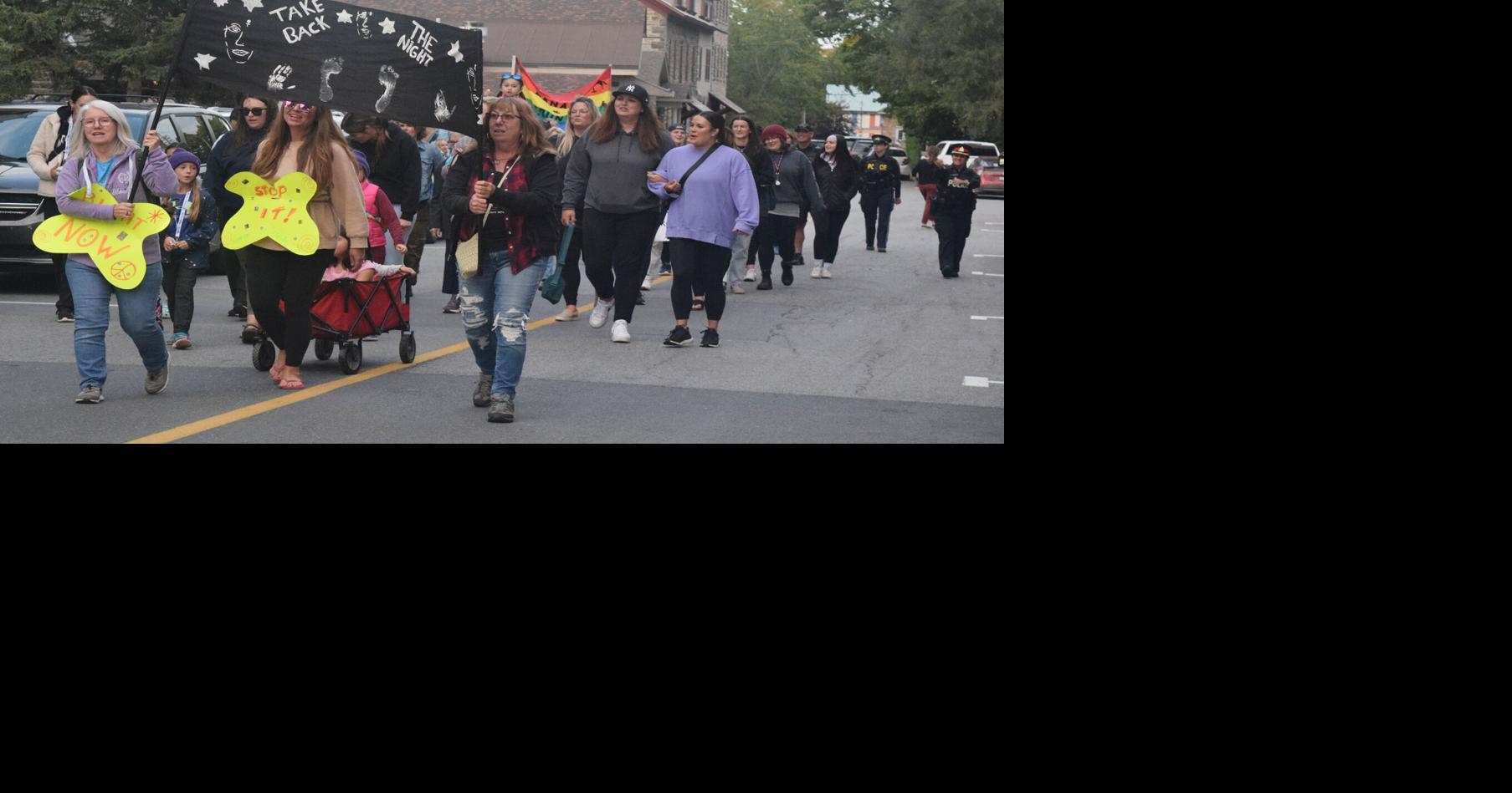 Lanark residents take back the night to end violence